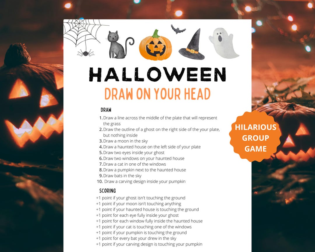 Halloween Plate on the Head Game | Funny Halloween Games | Hilarious ...