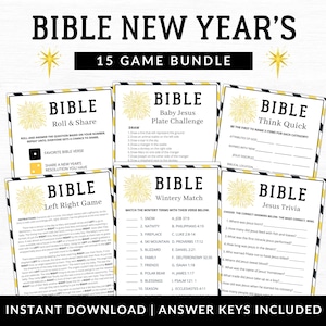New Year's Bible Games New Years Christian Games New Years Party Games ...