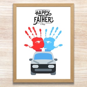 Fathers Day Police Craft | Fathers Day Handprint Craft | Fathers Day ...