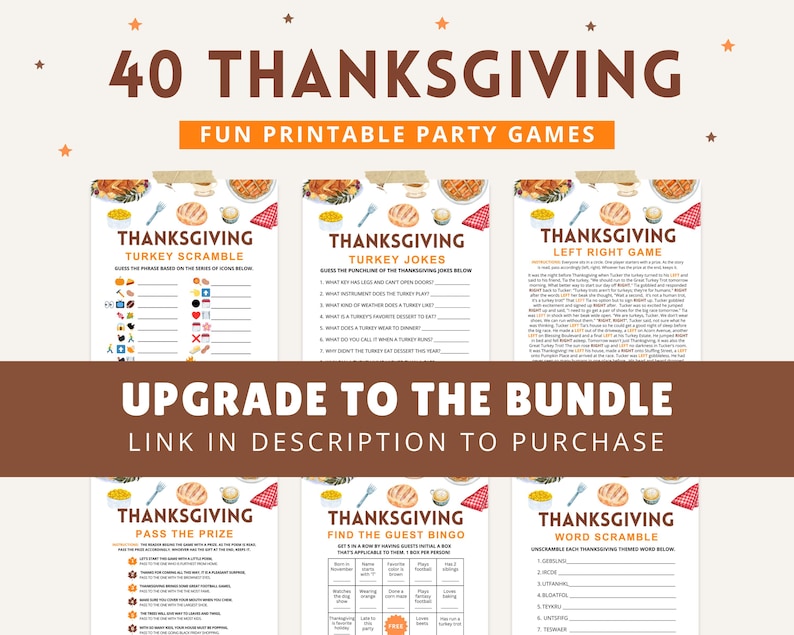 Thanksgiving Turkey Scramble Game | Printable Party Activity (digital ...