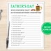 Who Knows Dad Game | Father's Day Game | Fathers Day Activity | Fun ...