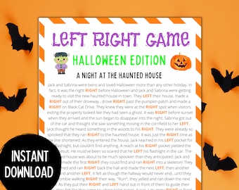 Left Right Halloween | Left Right Game | Pass the Prize Halloween ...