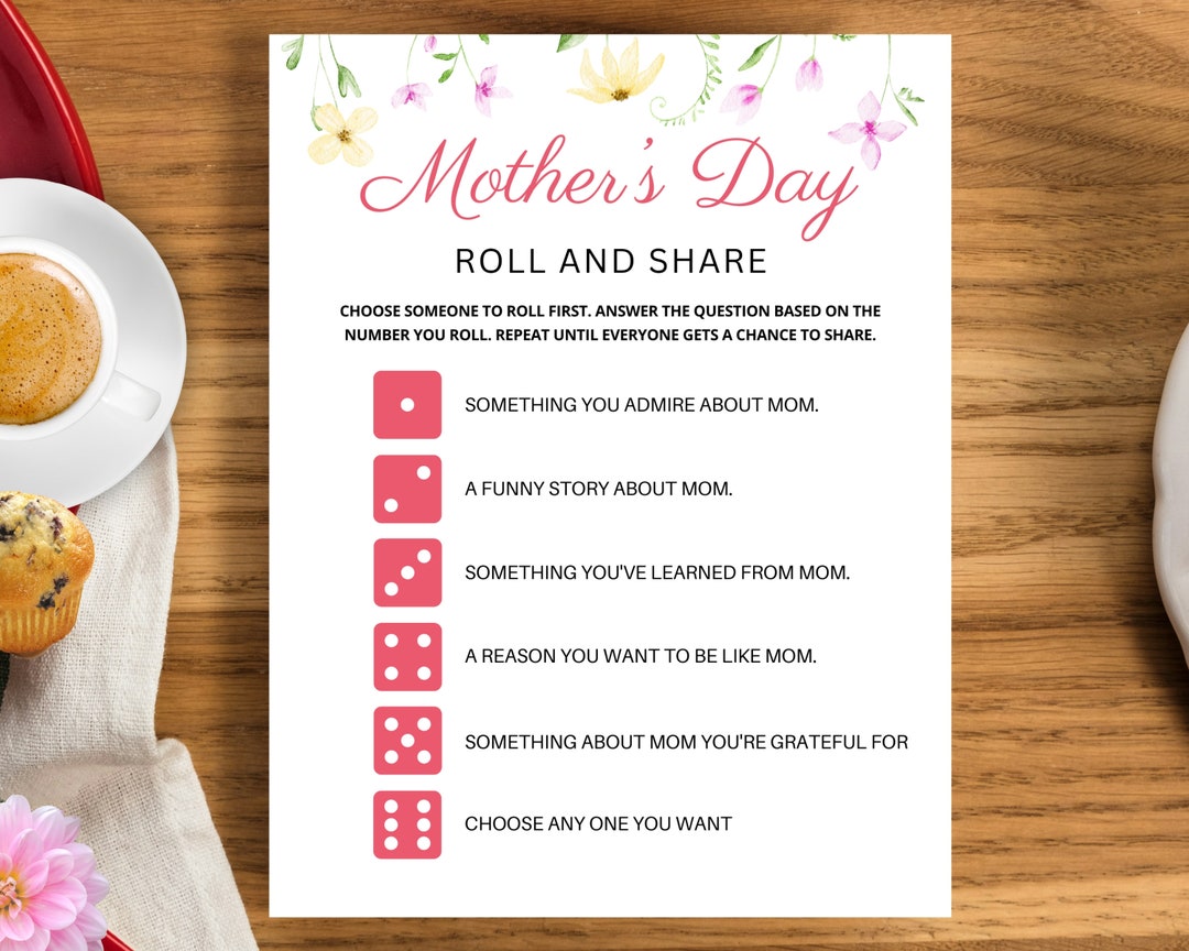 Mothers Day Table Game | Mother's Day Brunch Games | Mothers Day Games ...
