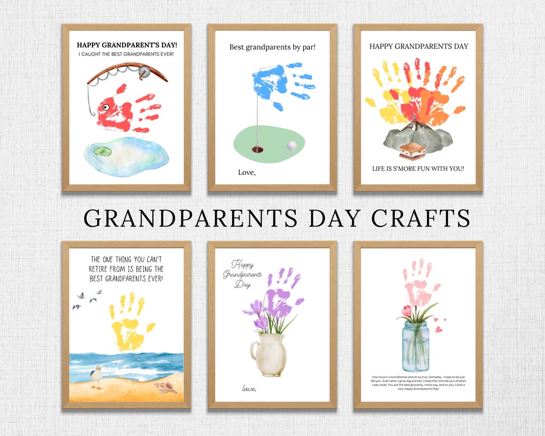 Grandparents Day Handprint Craft | Grandparents Day Craft ...