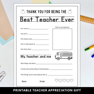 End of Year Teacher Gift | Printable Teacher Appreciation Gift ...