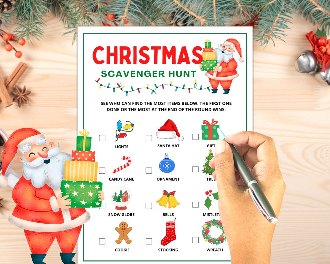 Christmas Scavenger Hunt | Christmas Games | Christmas Party Games ...