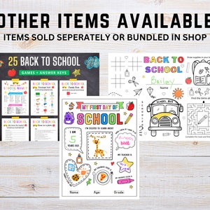 Back to School Activity | Back to School Game | Get to Know You Game ...