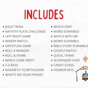 Church Christmas Party Games Christmas Bible Games Nativity Games Bible ...