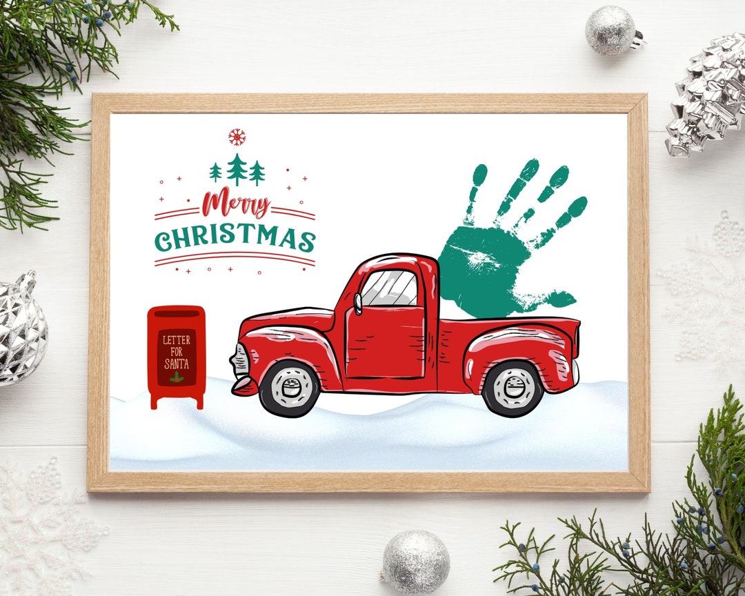 Christmas Handprint Craft Christmas Preschool Craft - Etsy
