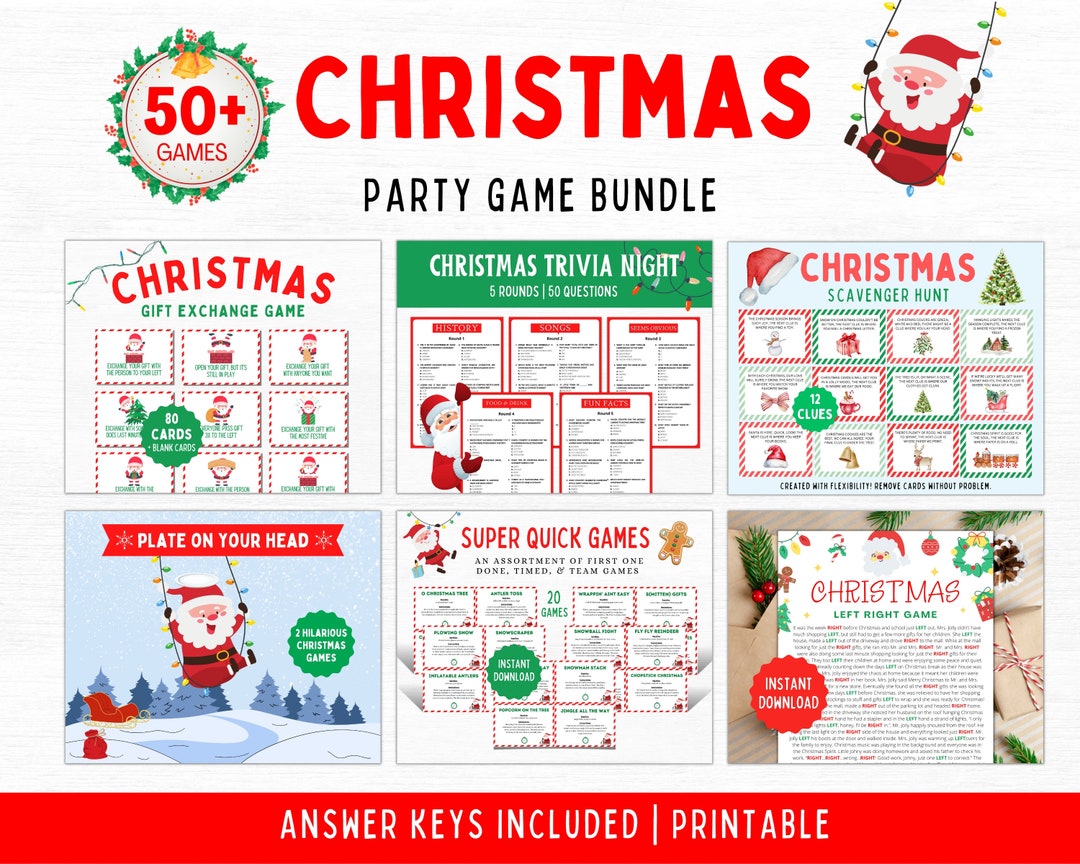 Christmas Game Bundle | Christmas Games | Christmas Party Games ...
