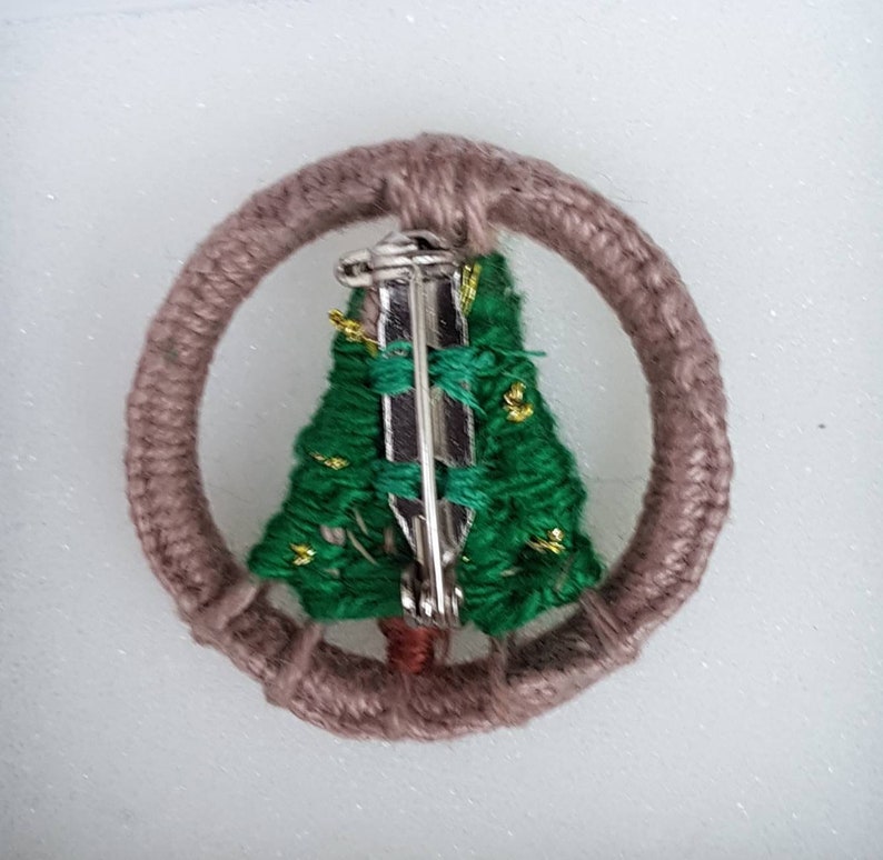 Dorset Button Christmas Tree Brooch - Etsy UK