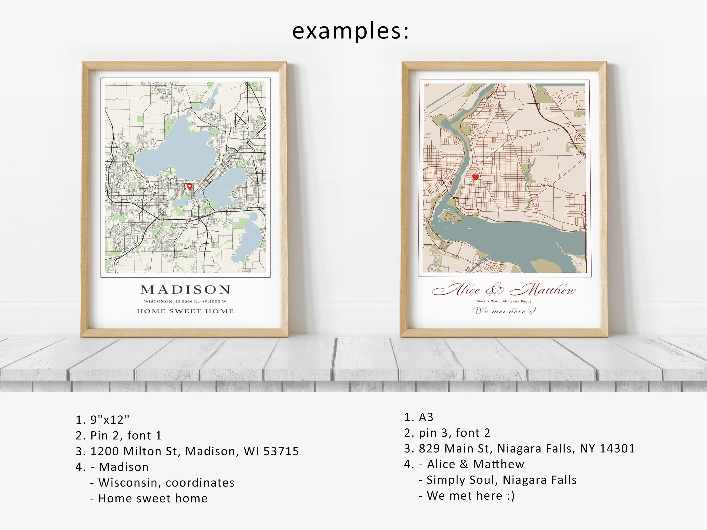 Custom City Map, City Map Print, Travel Poster, Anniversary Gift ...