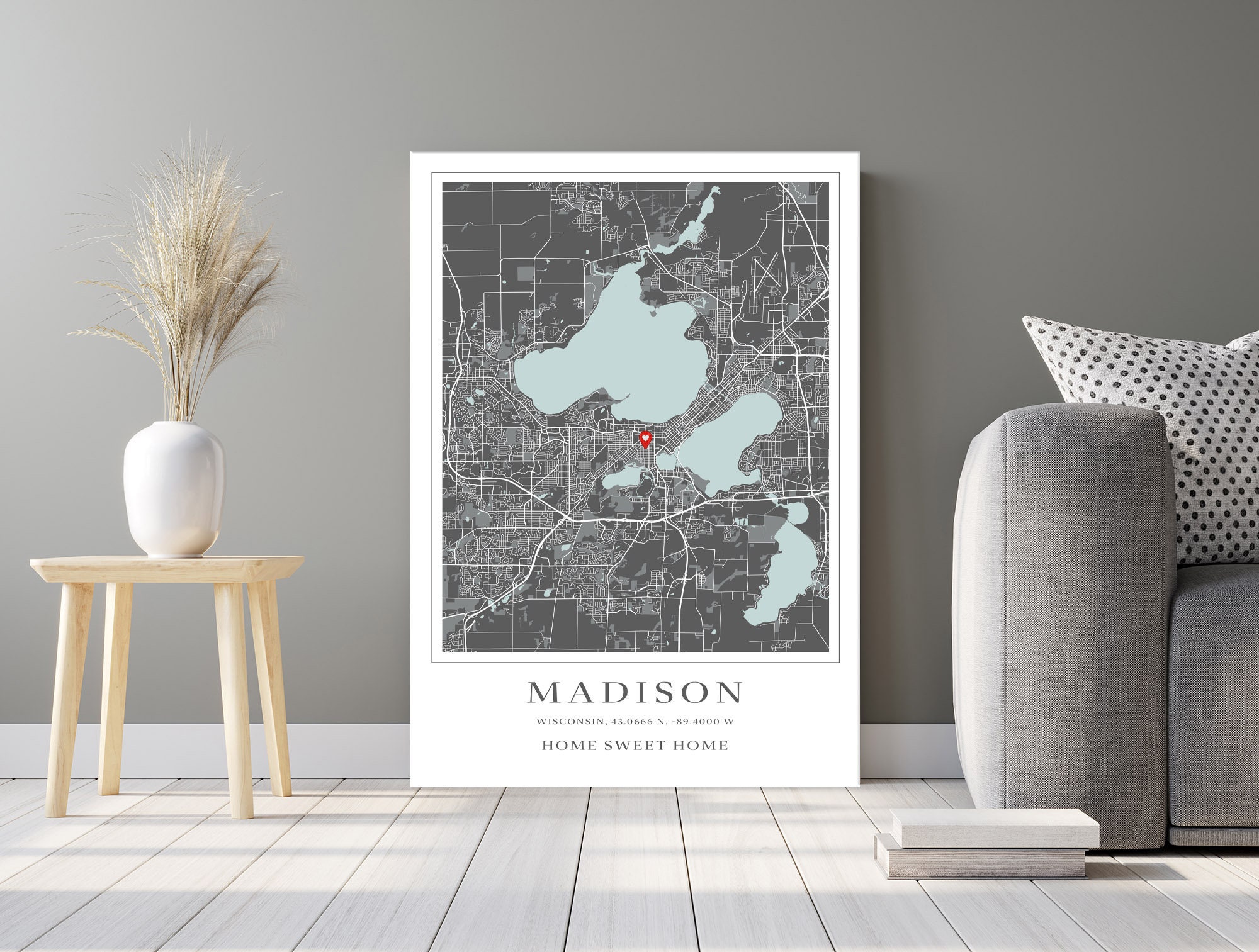 Custom City Map, City Map Print, Travel Poster, Anniversary Gift ...