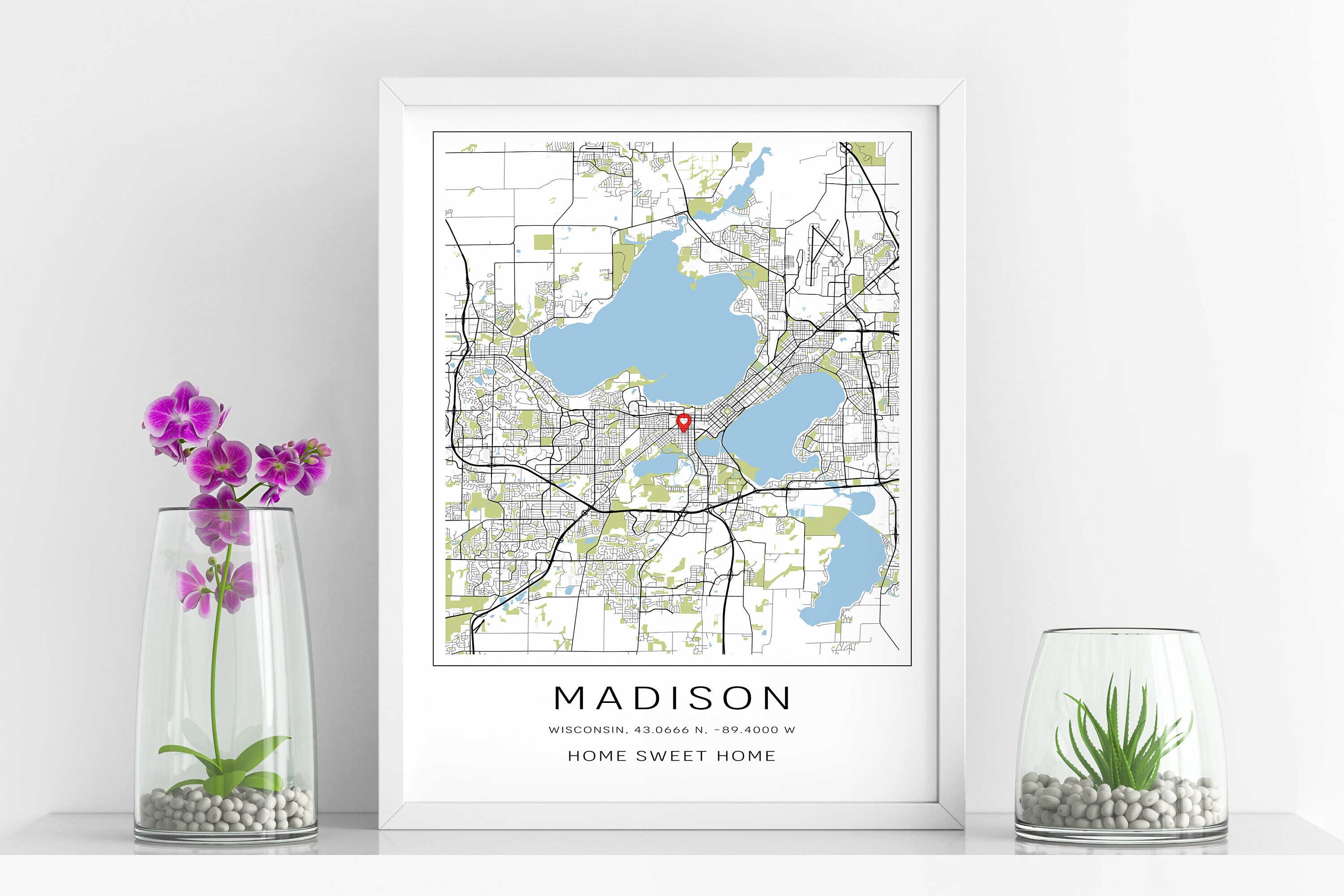 Custom City Map, City Map Print, Travel Poster, Anniversary Gift ...