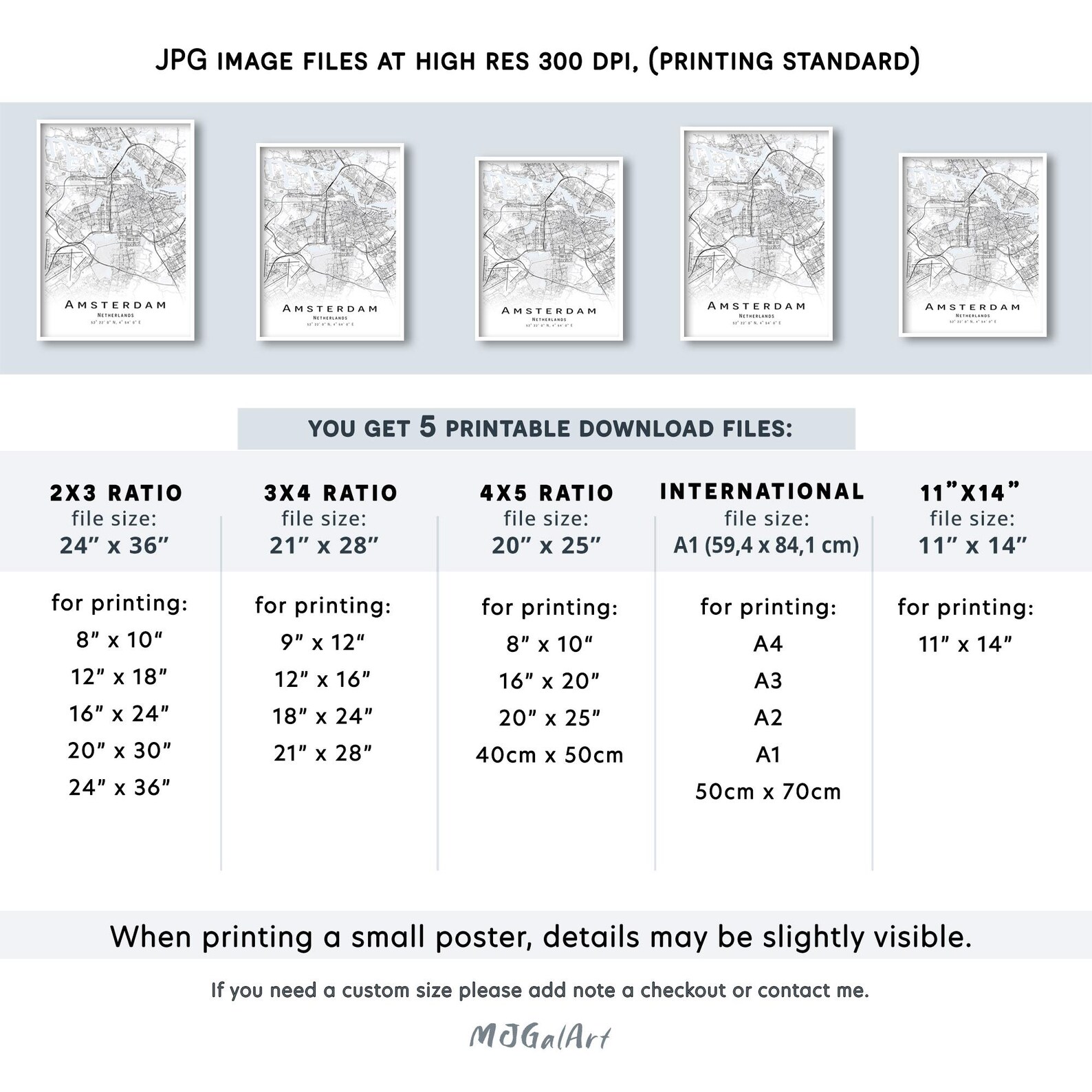 Lake Michigan Map - Lake Map - Instant Download, Printable Map Poster ...