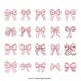 Coquette Ribbon Bow Clipart, Pink Bow Png, Bow Clipart, Coquette Bow ...