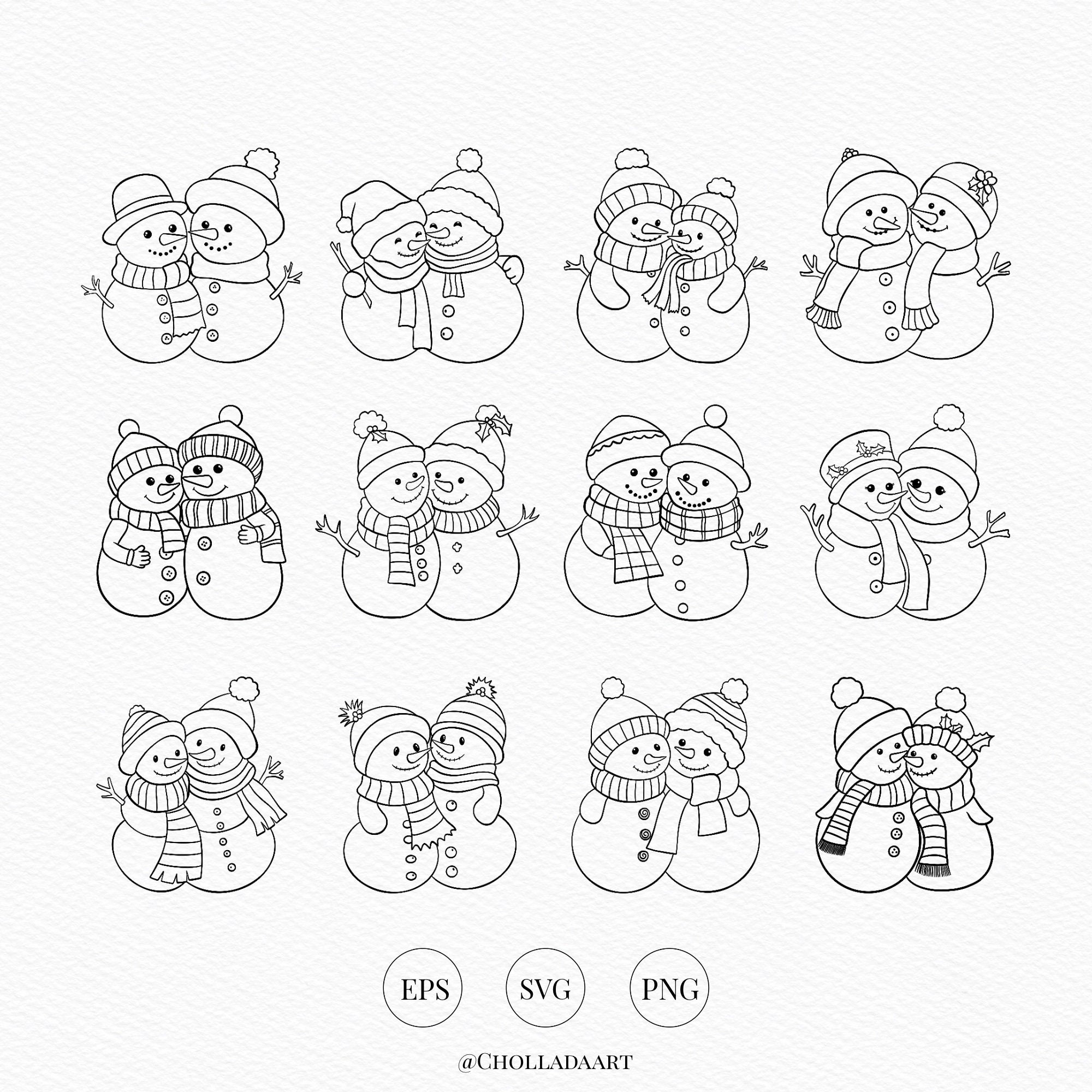 Cute Snowman SVG, Christmas SVG, Christmas Clipart, Snowman Clip Art ...