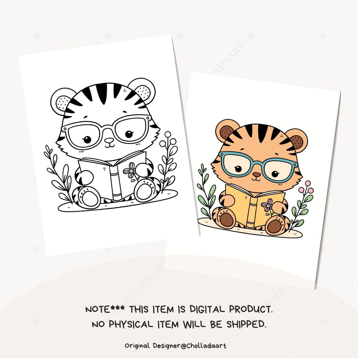 Animal Reading Book Coloring Image, Animal Coloring Image, Animal Book ...