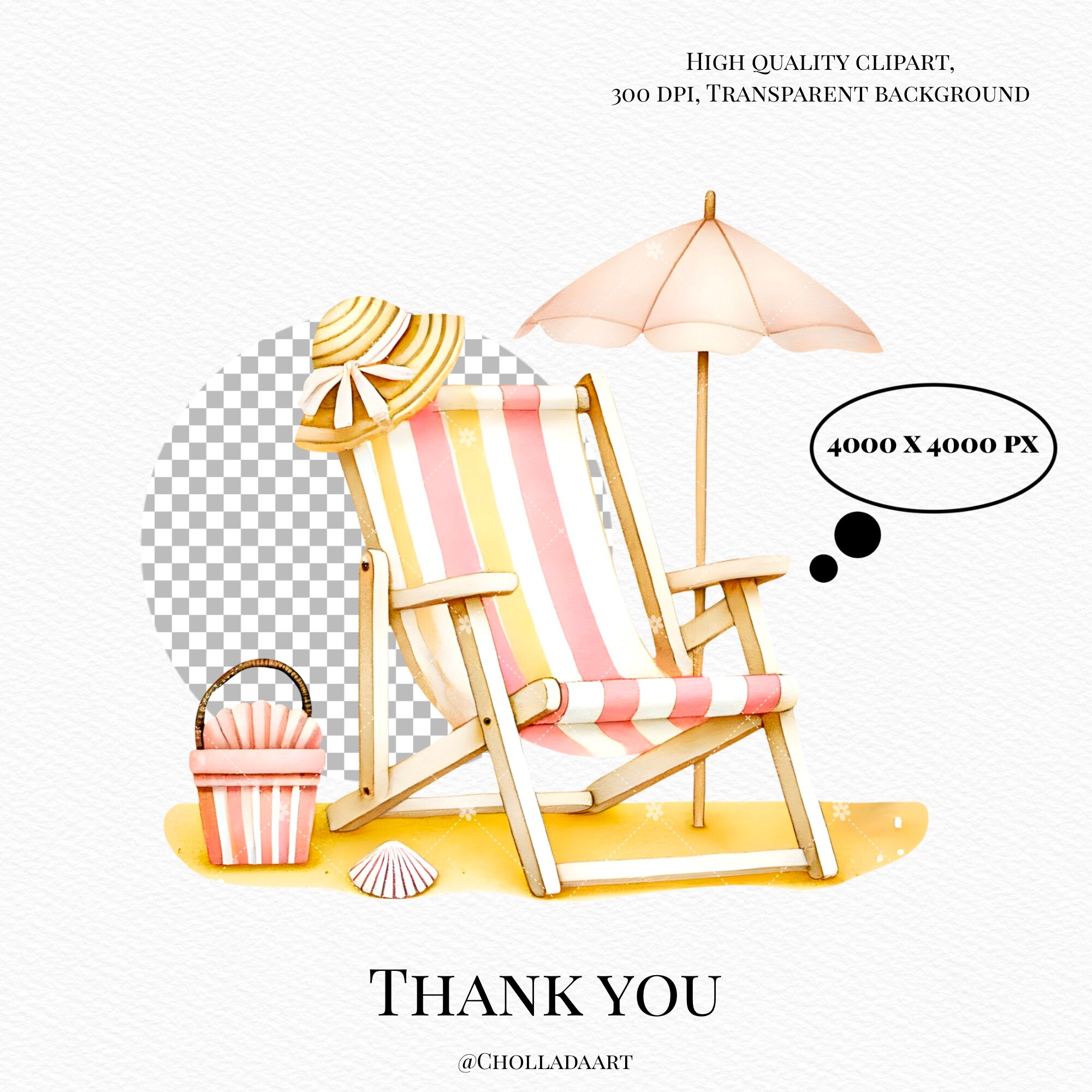 Watercolor Hello Summer Clipart, Watercolor Summer Clipart, Summer ...