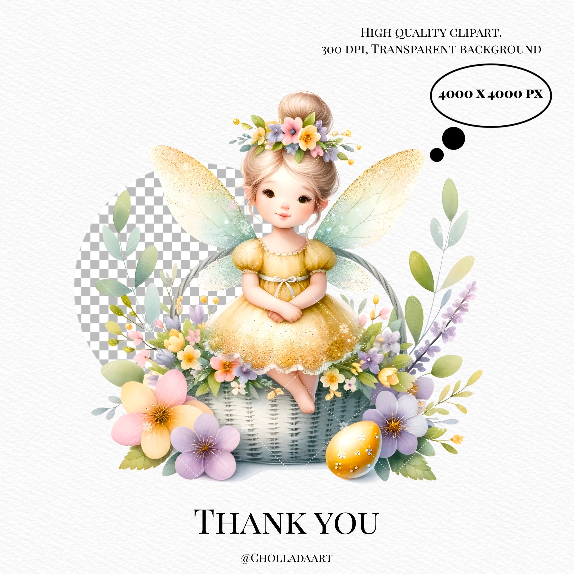 Watercolor Fairy, Fairy Garden Png, Fairy Png, Cute Fairy, Easter Fairy ...