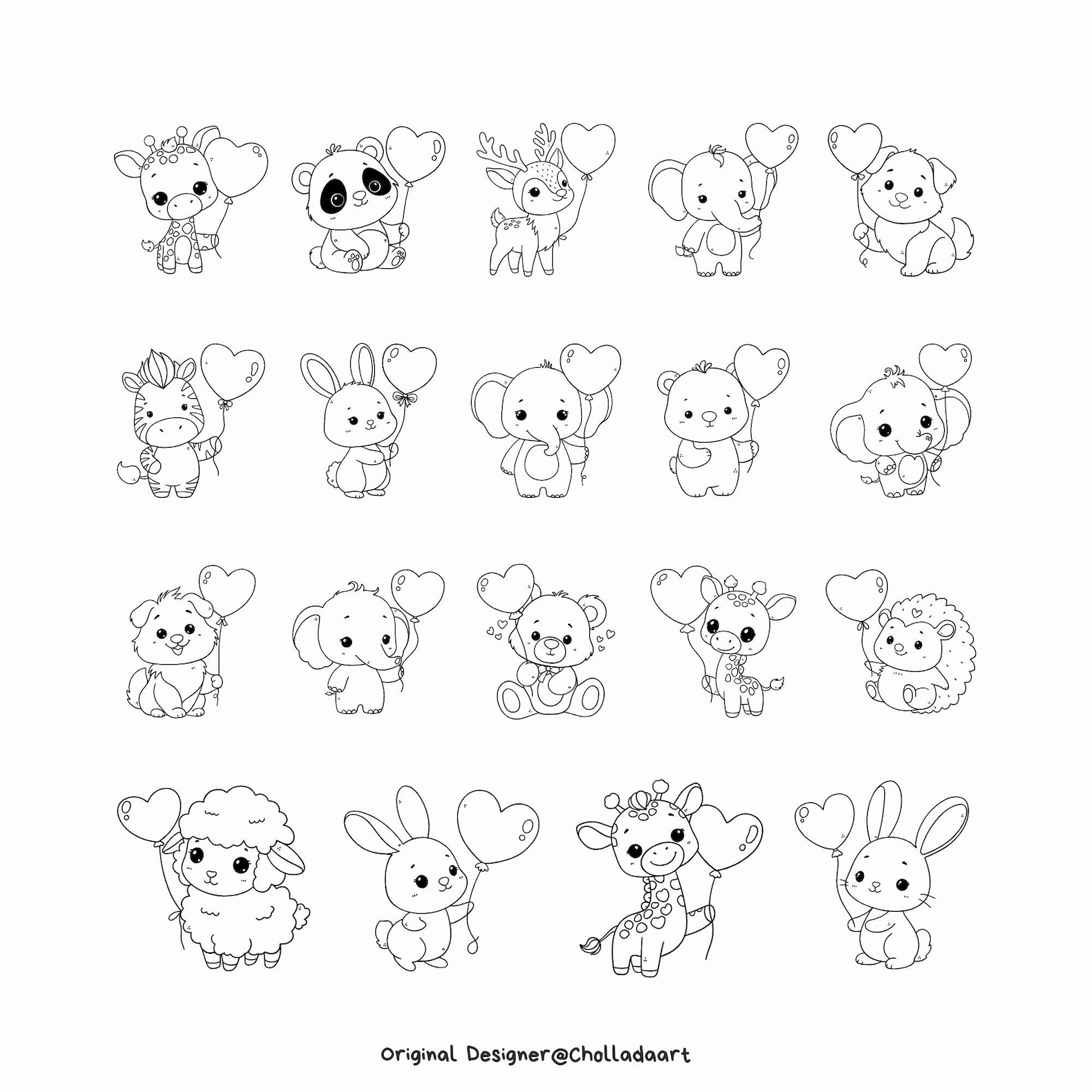 Valentine Animal SVG Bundle, Valentine Animal SVG, Animal Valentine Svg ...
