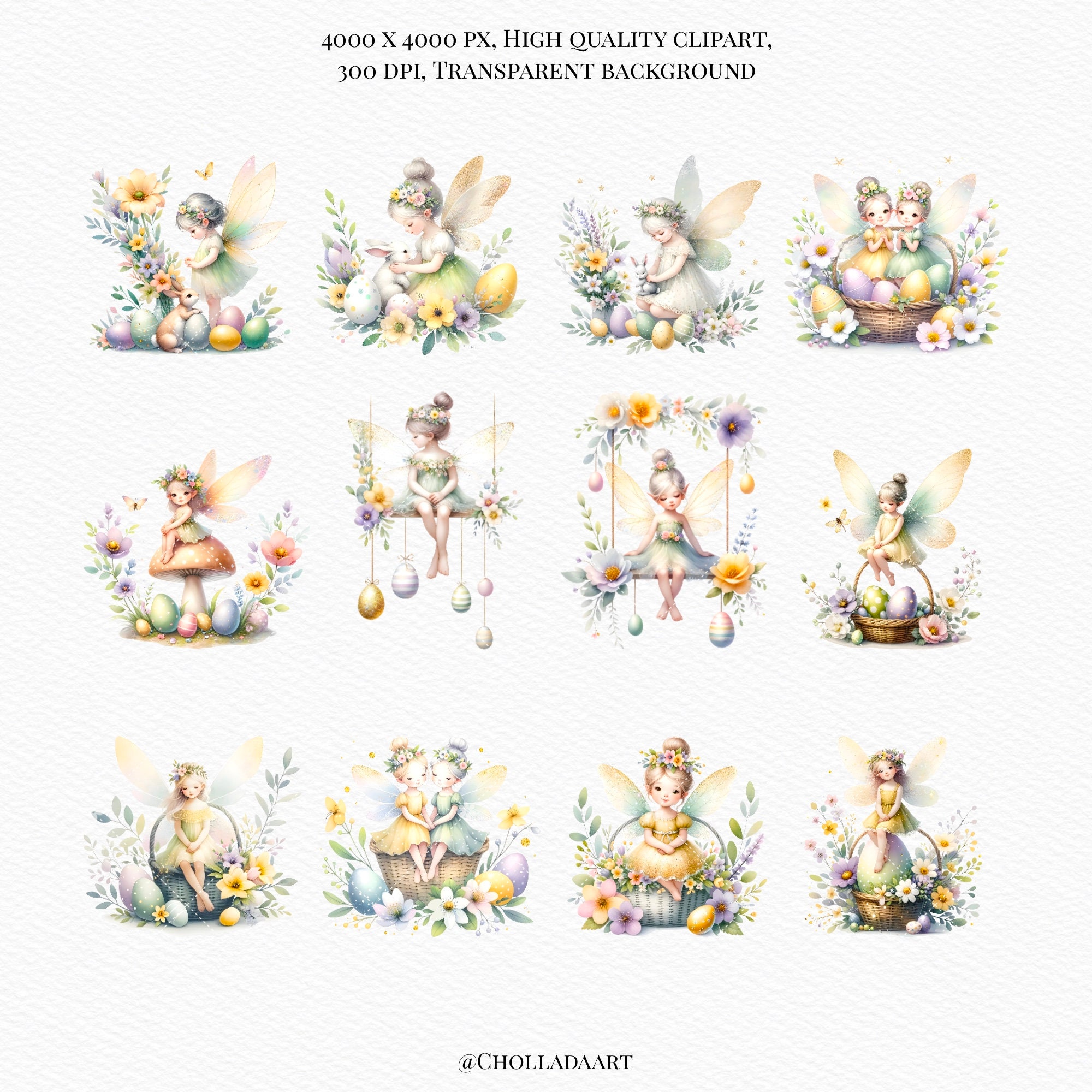 Watercolor Fairy, Fairy Garden Png, Fairy Png, Cute Fairy, Easter Fairy ...