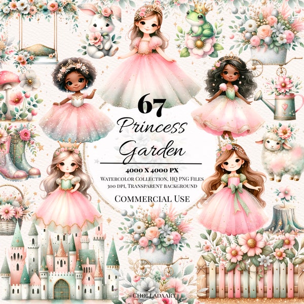 Princess Watercolor - Etsy