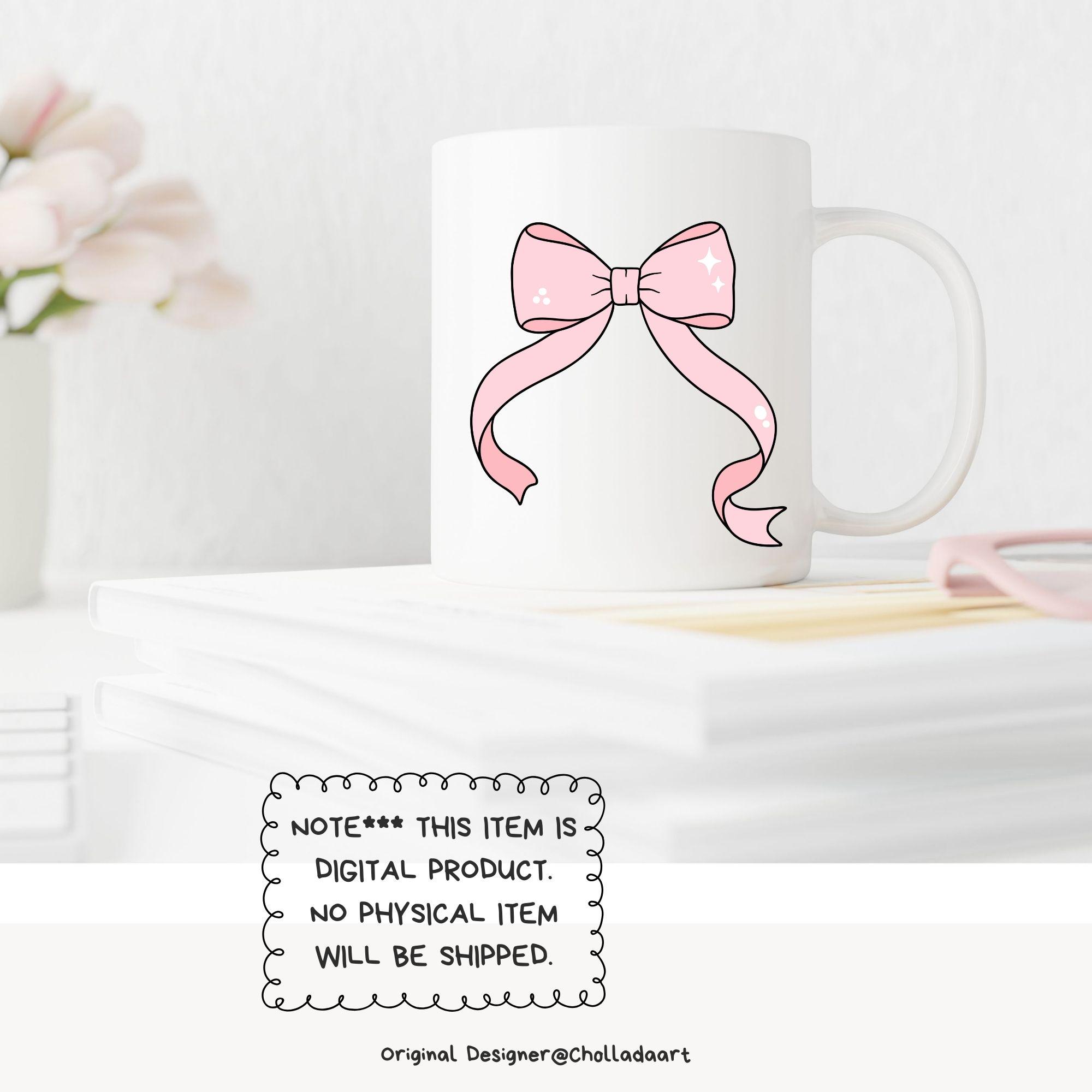 Coquette Ribbon Bow Clipart, Pink Bow Png, Bow Clipart, Coquette Bow ...