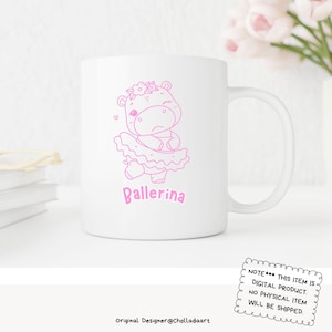 60 Animal Ballerina SVG Bundle, Hand Drawn Cute Animal Dancer Clipart ...