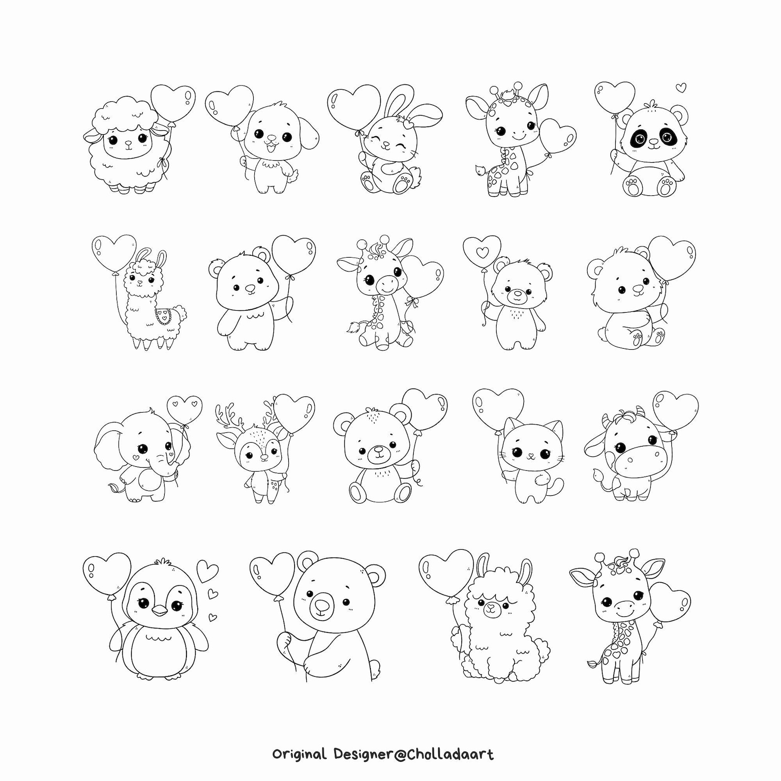 Valentine Animal SVG Bundle, Valentine Animal SVG, Animal Valentine Svg ...