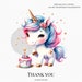 Unicorns Birthday Clipart, Cute Unicorns Clipart, Unicorn Watercolor ...