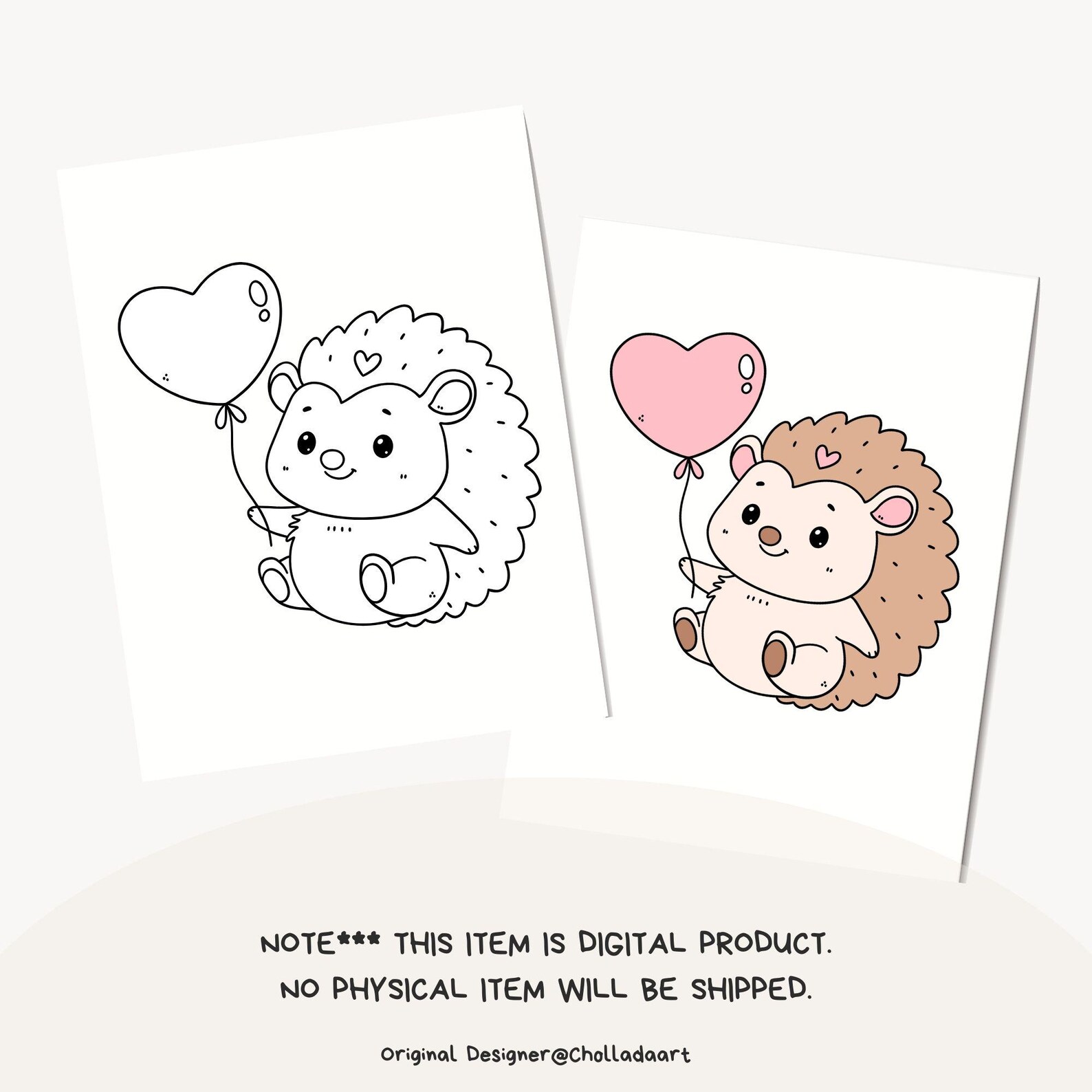 Valentine Animal Coloring Image, Valentine Coloring Image, Animal SVG ...