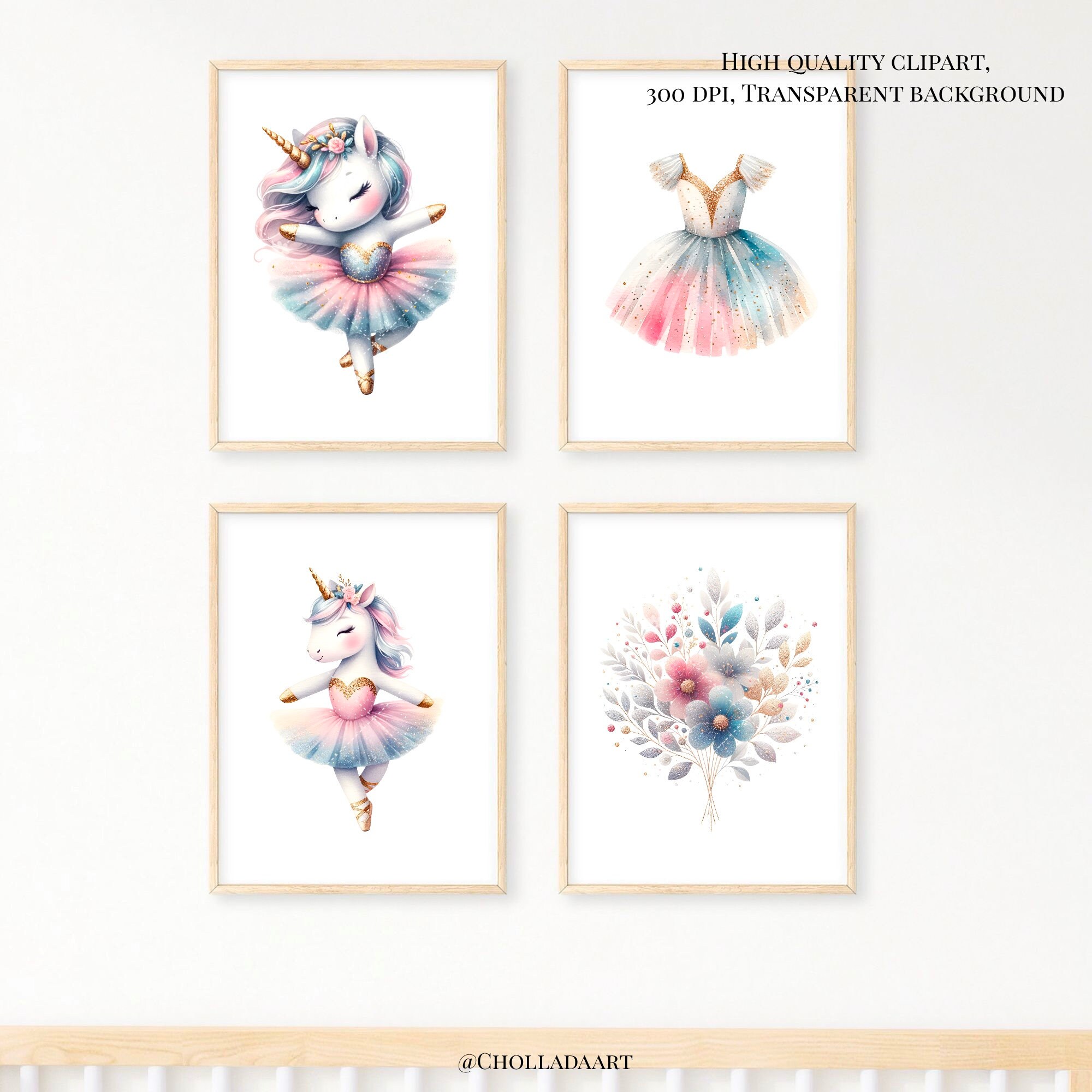 Unicorn Ballerina Clipart, Cute Unicorn Ballerina, Cute Unicorns ...