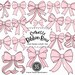 Coquette Ribbon Bow Clipart, Pink Bow Png, Bow Clipart, Coquette Bow ...