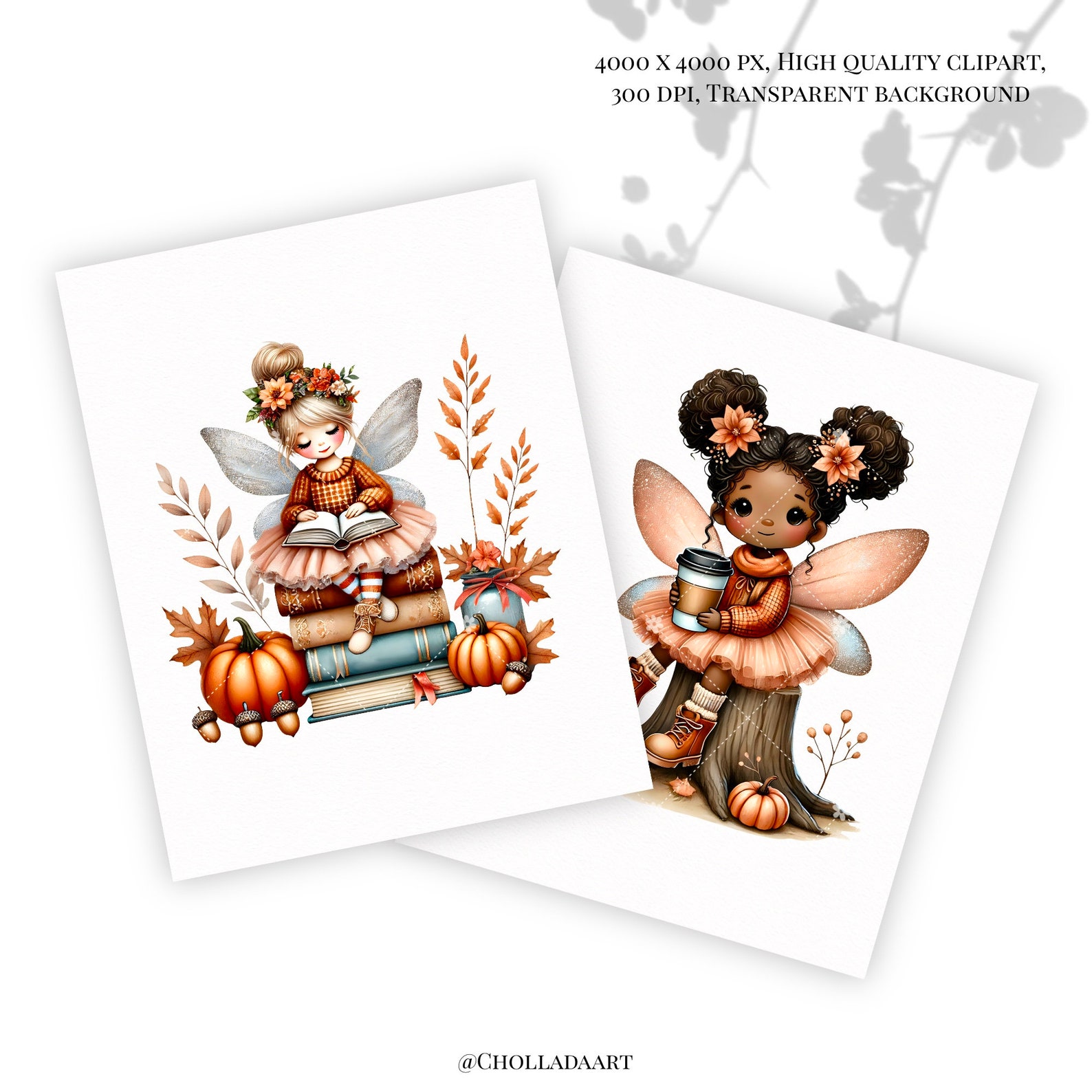 Watercolor Fall Fairies Clipart, Fall Fairy Clipart, Fairy Clipart ...
