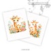 Watercolor Mother and Baby Giraffe Clipart, Giraffe Clipart, Baby ...