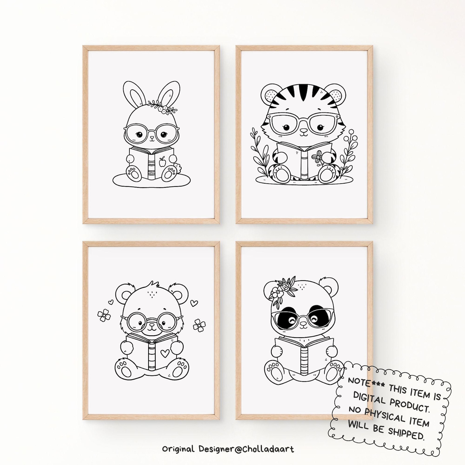 Animal Reading Book SVG Bundle, Animal Book Lover Svg Bundle, Animal ...