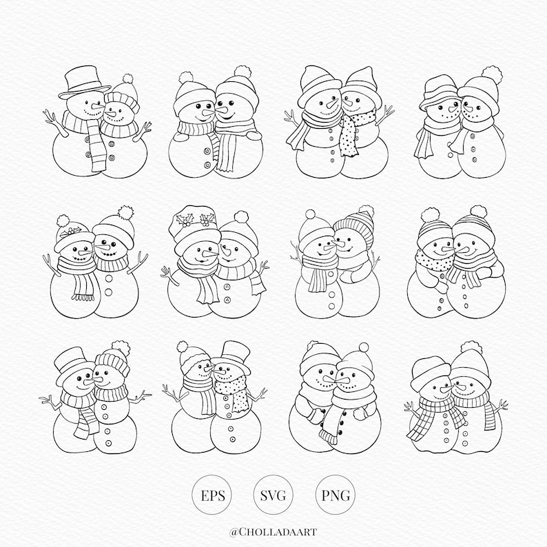 Cute Snowman SVG, Christmas SVG, Christmas Clipart, Snowman Clip Art ...
