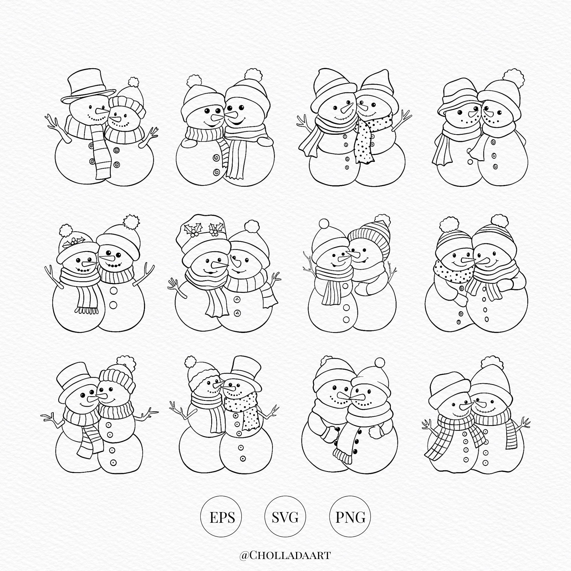 Cute Snowman SVG, Christmas SVG, Christmas Clipart, Snowman Clip Art ...