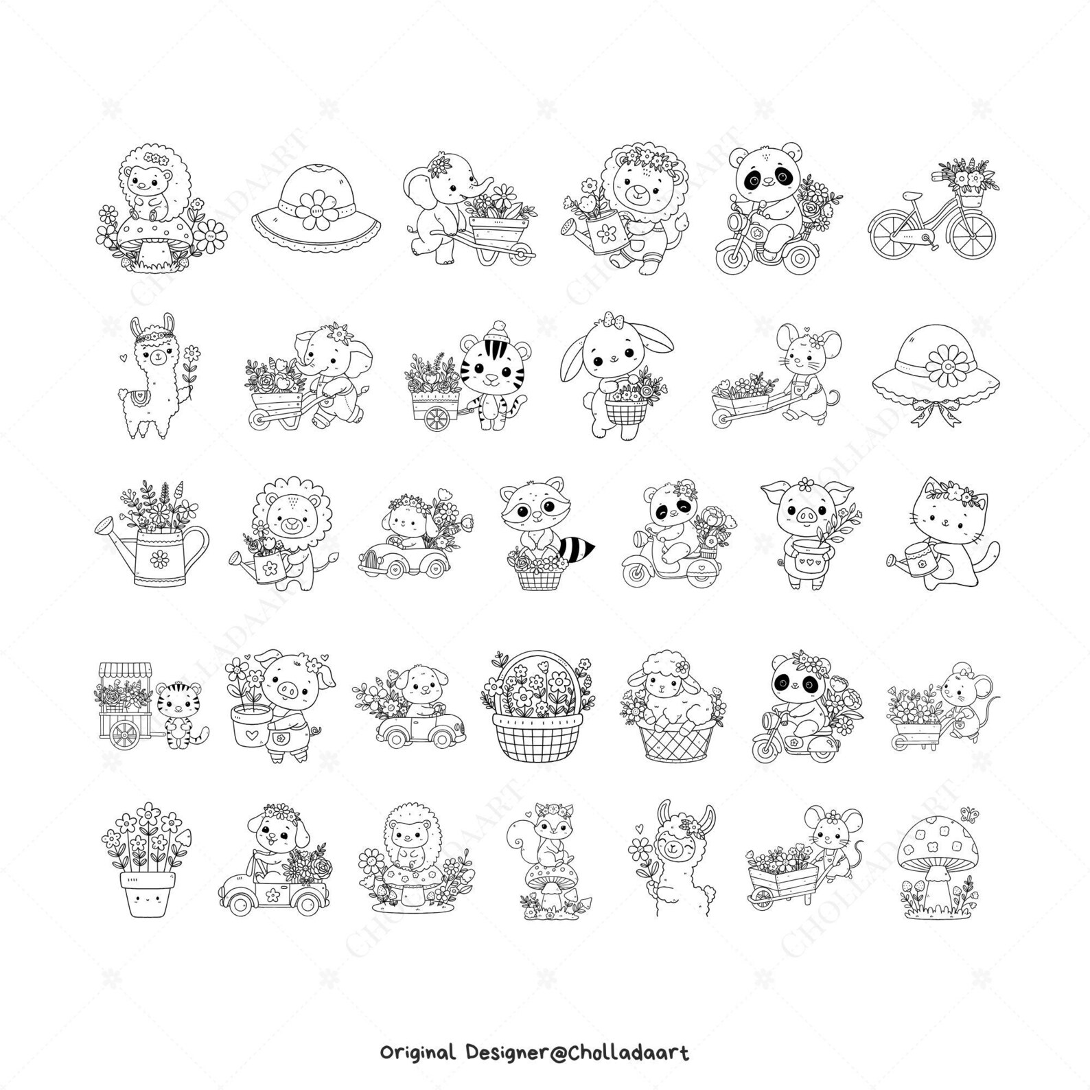 66 Spring Animal SVG Bundle, Spring Animal Clipart, Spring SVG, Spring ...