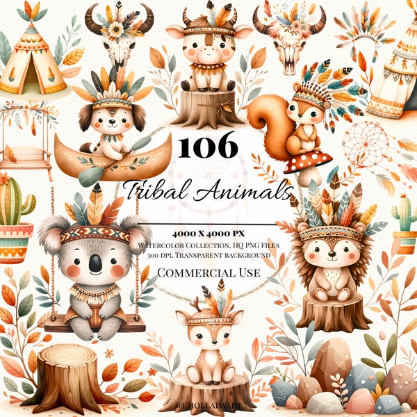 Tribal Clipart - Etsy