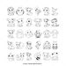 100 Animal SVG Bundle, Doodle Animal Clipart, Animal Hand Drawn, Animal ...