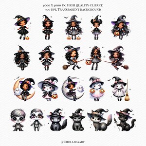 Watercolor Halloween Clipart, Halloween Clipart, Cute Halloween ...