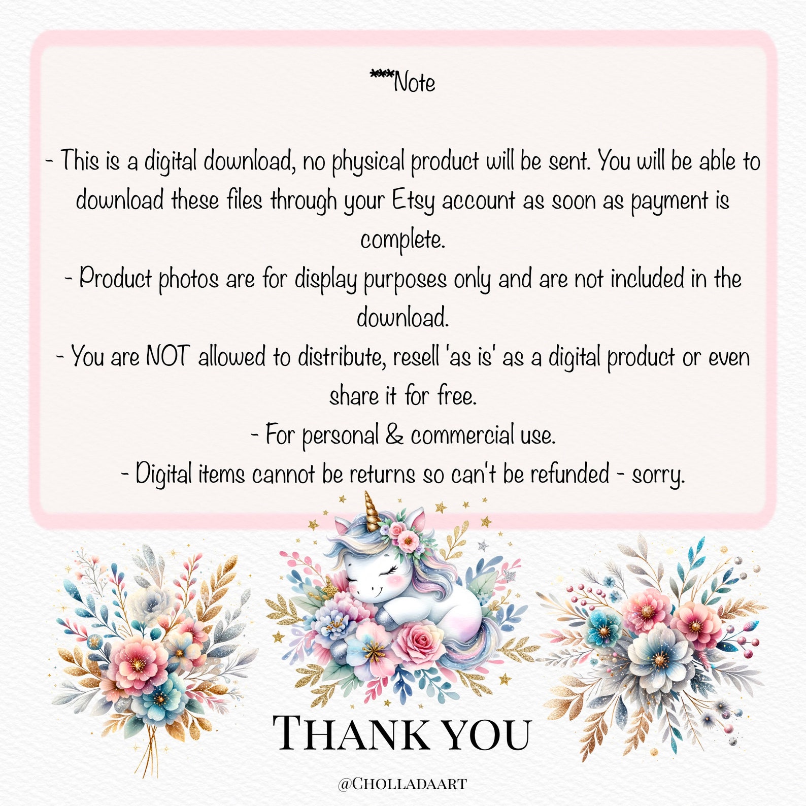 Unicorns Birthday Clipart, Cute Unicorns Clipart, Unicorn Watercolor ...