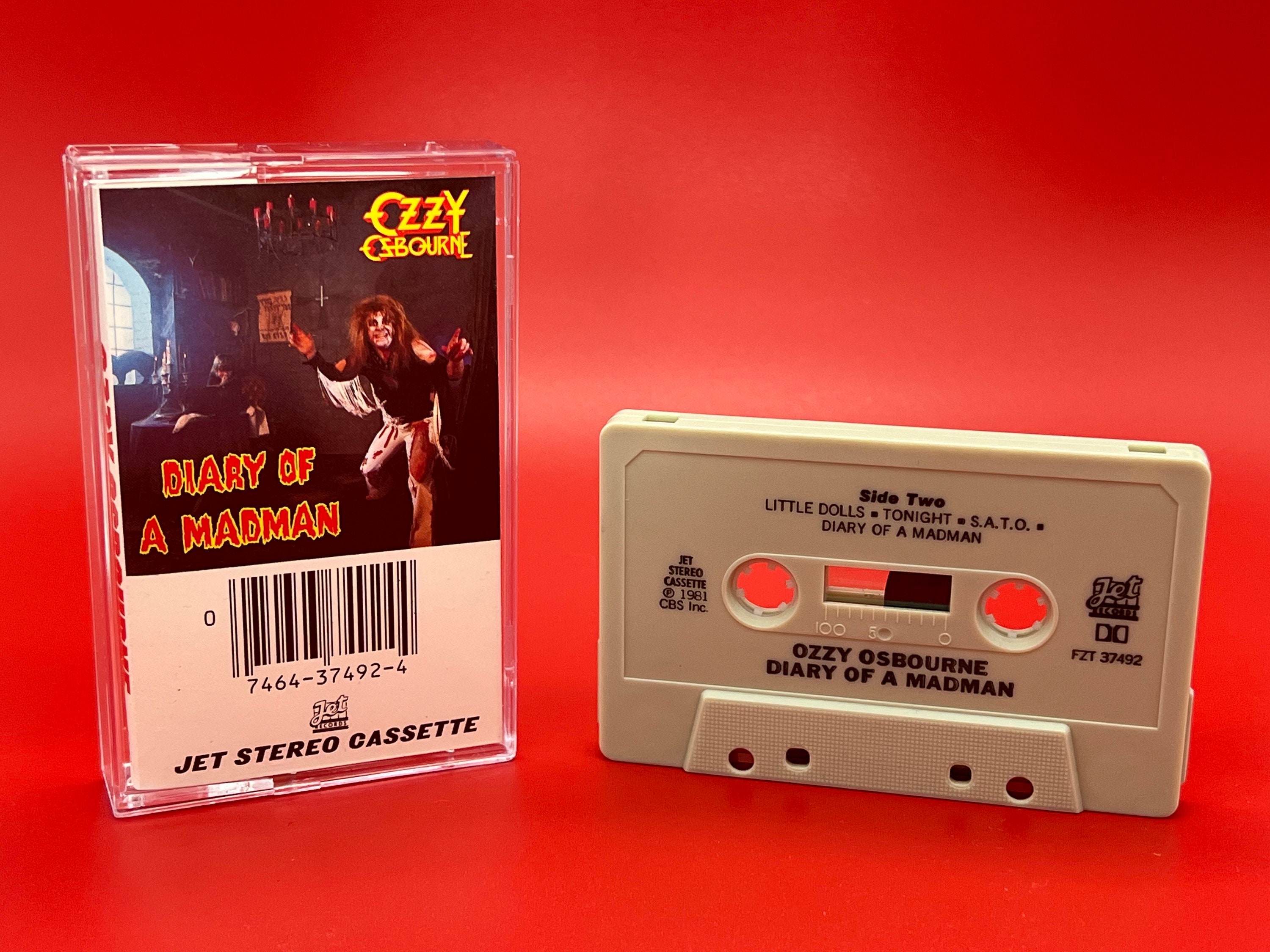 Ozzy Osbourne Diary of a Madman 1981 Vintage Cassette Tape - Etsy