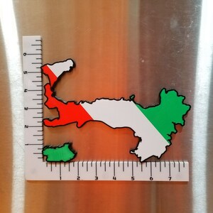 3D Printed Italy Refrigerator Magnet Includes Separate Sardinia Magnet ...