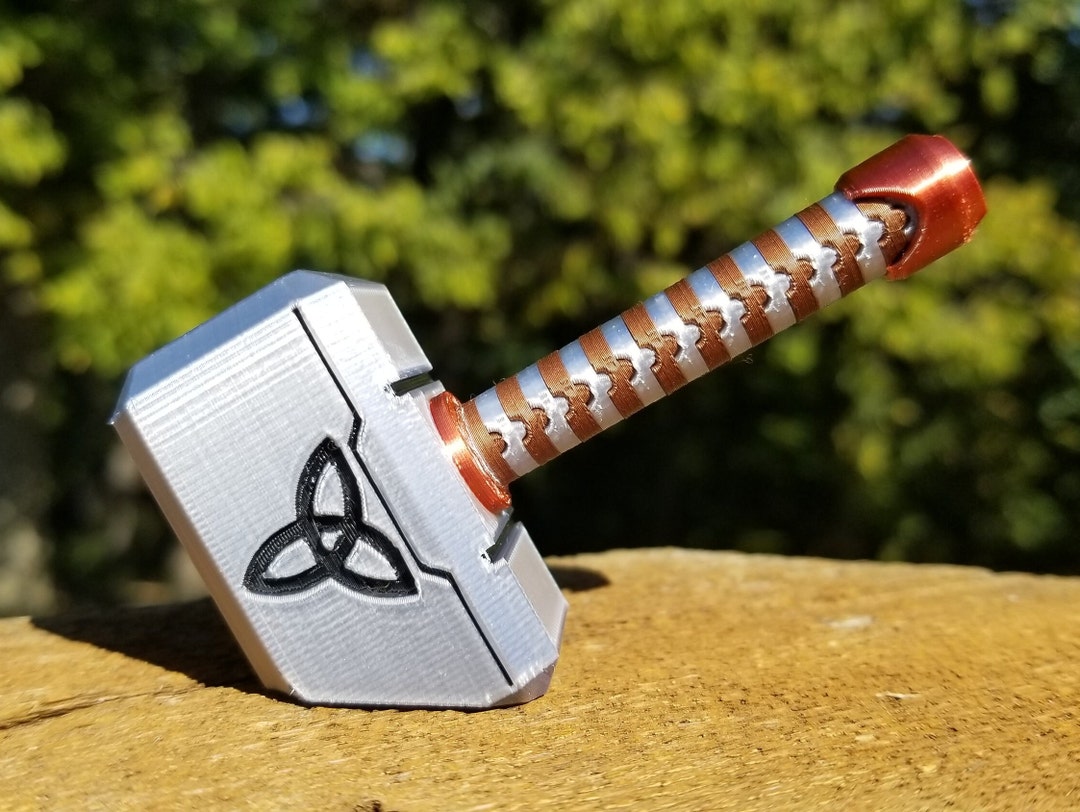 3D Printed Mjolnir Refrigerator Magnet Fan Art Inspired by the Hammer ...