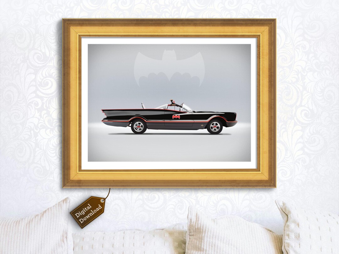 1966 Batmobile Digital Download Poster High-quality TIFF, Customizable ...