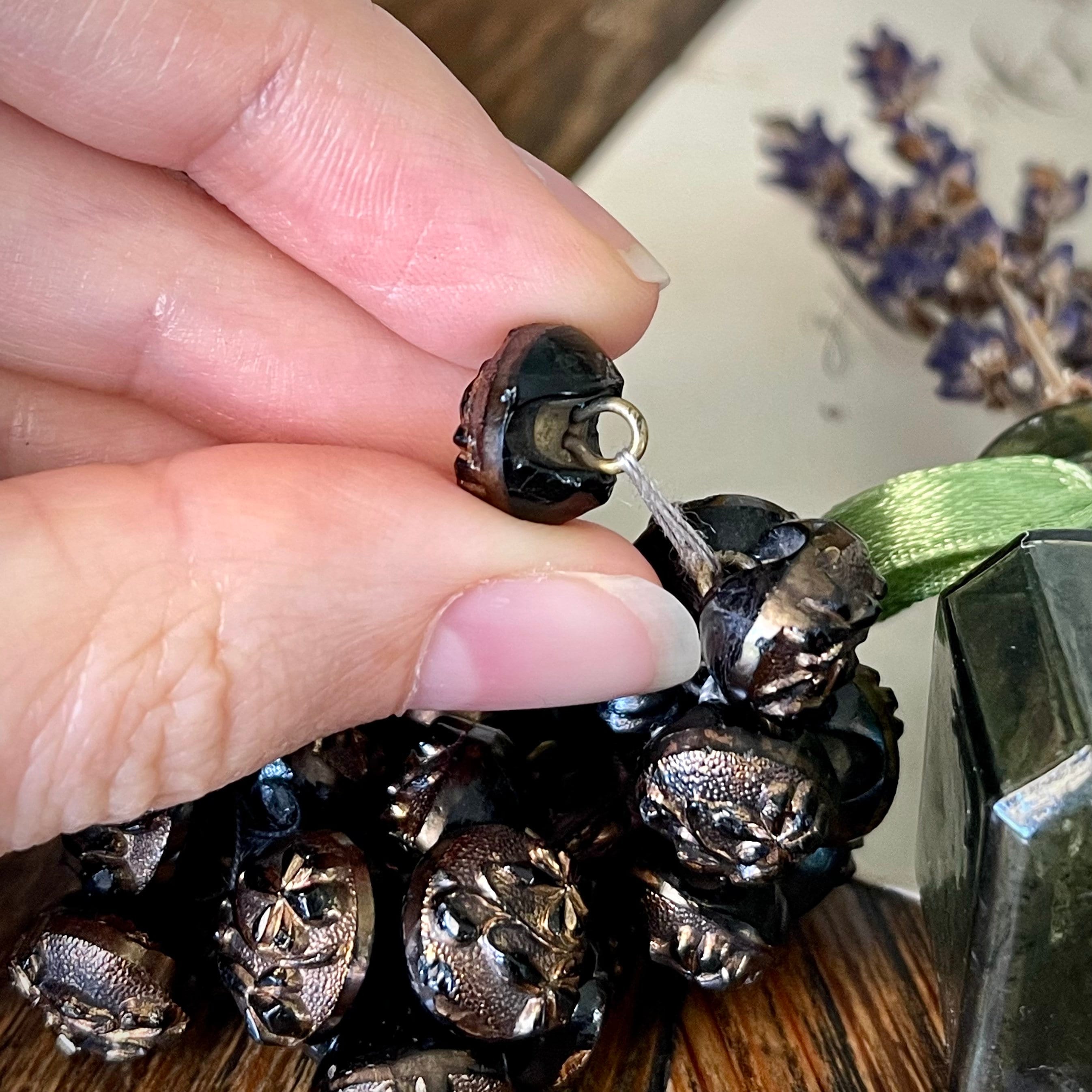 Antique Victorian Glass Buttons - Etsy