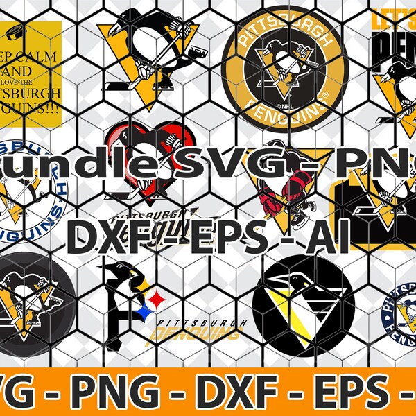 Pittsburgh Penguins Svg - Etsy